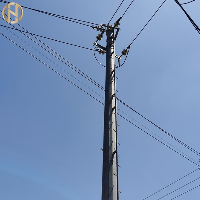 전력 전송 라인을 위한 161KV Q420 355Mpa 관모양 철주
